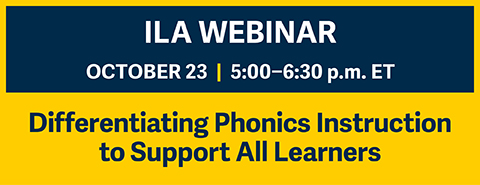 ILA Webinars | International Literacy Association